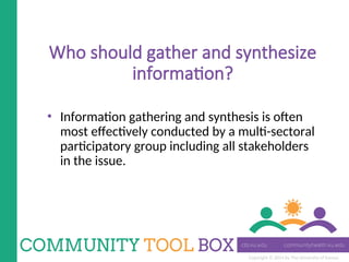 Data analysis - Information gathering and synthesis | PPT