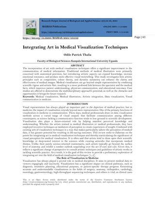 Integrating Art in Medical Visualization Techniques (www.kiu.ac.ug) | PDF
