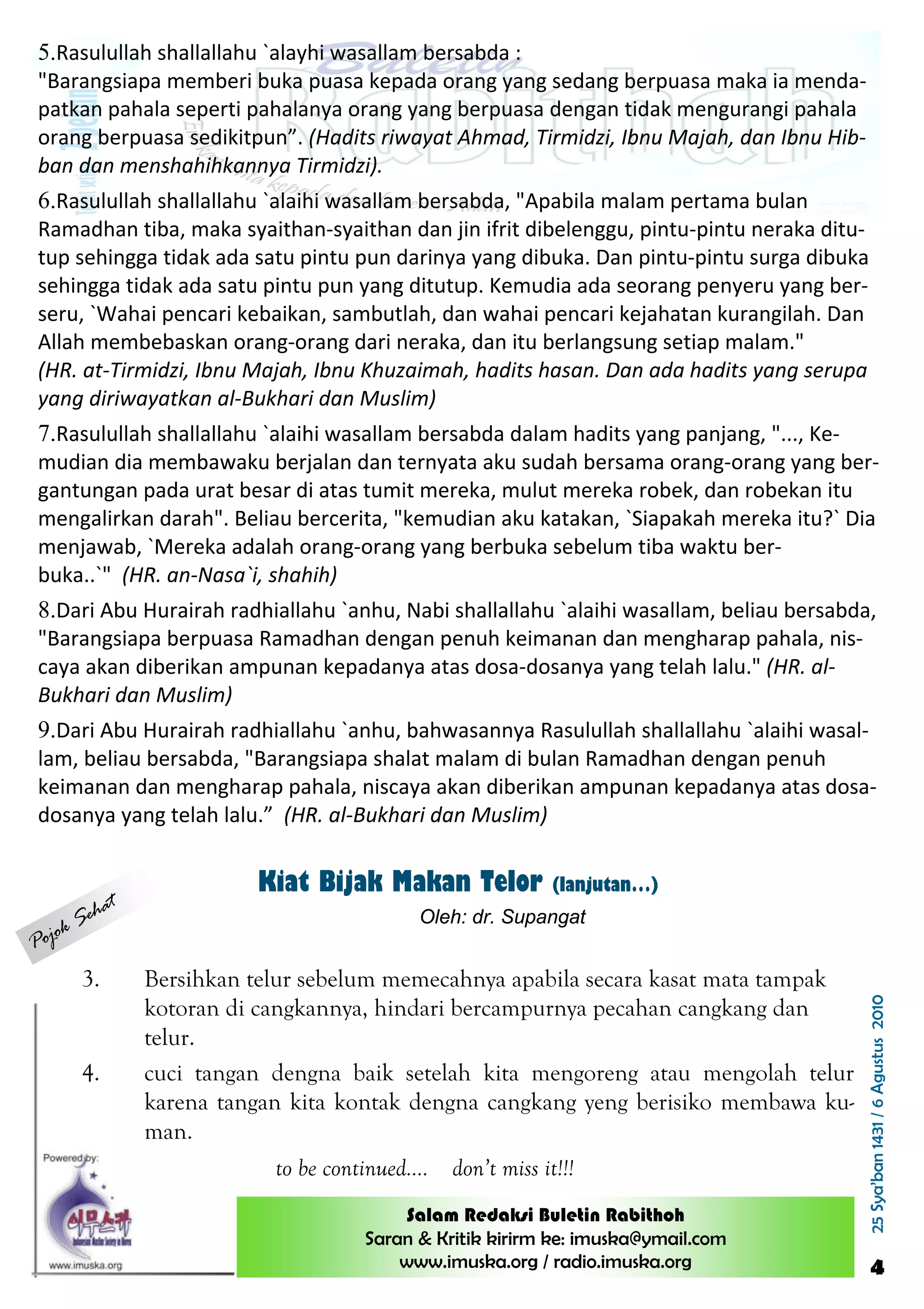37 buletin rabithah-6-agustus2010_slide | PDF