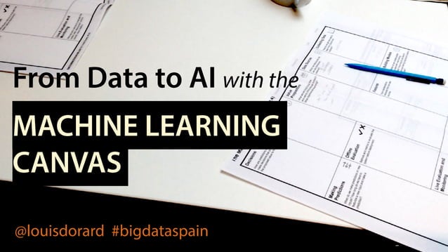 From data to AI with the Machine Learning Canvas by Louis Dorard Slides ...