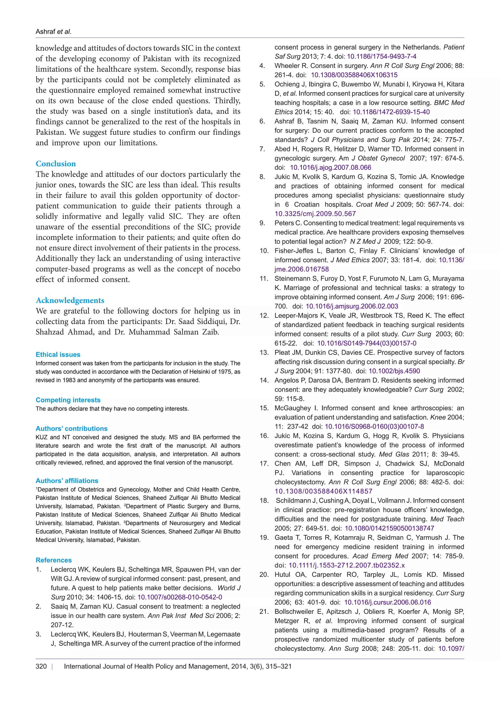 Surgical informed consent | PDF