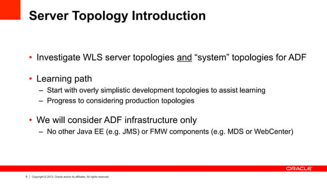 Oracle ADF Architecture TV - Deployment - System Topologies | PDF