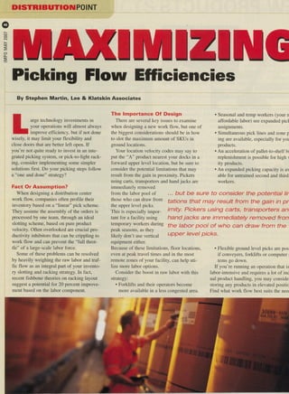 Maximizing Picking Flow Efficiencies--IMPO | PDF