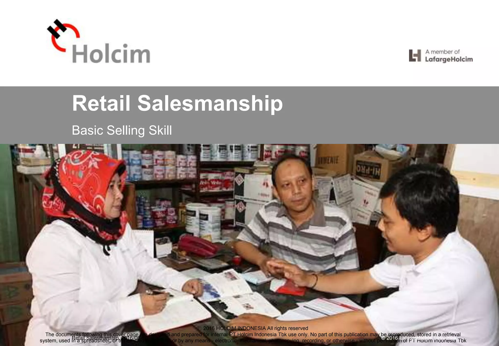 Retail Salesmanship Presentasi | PPT