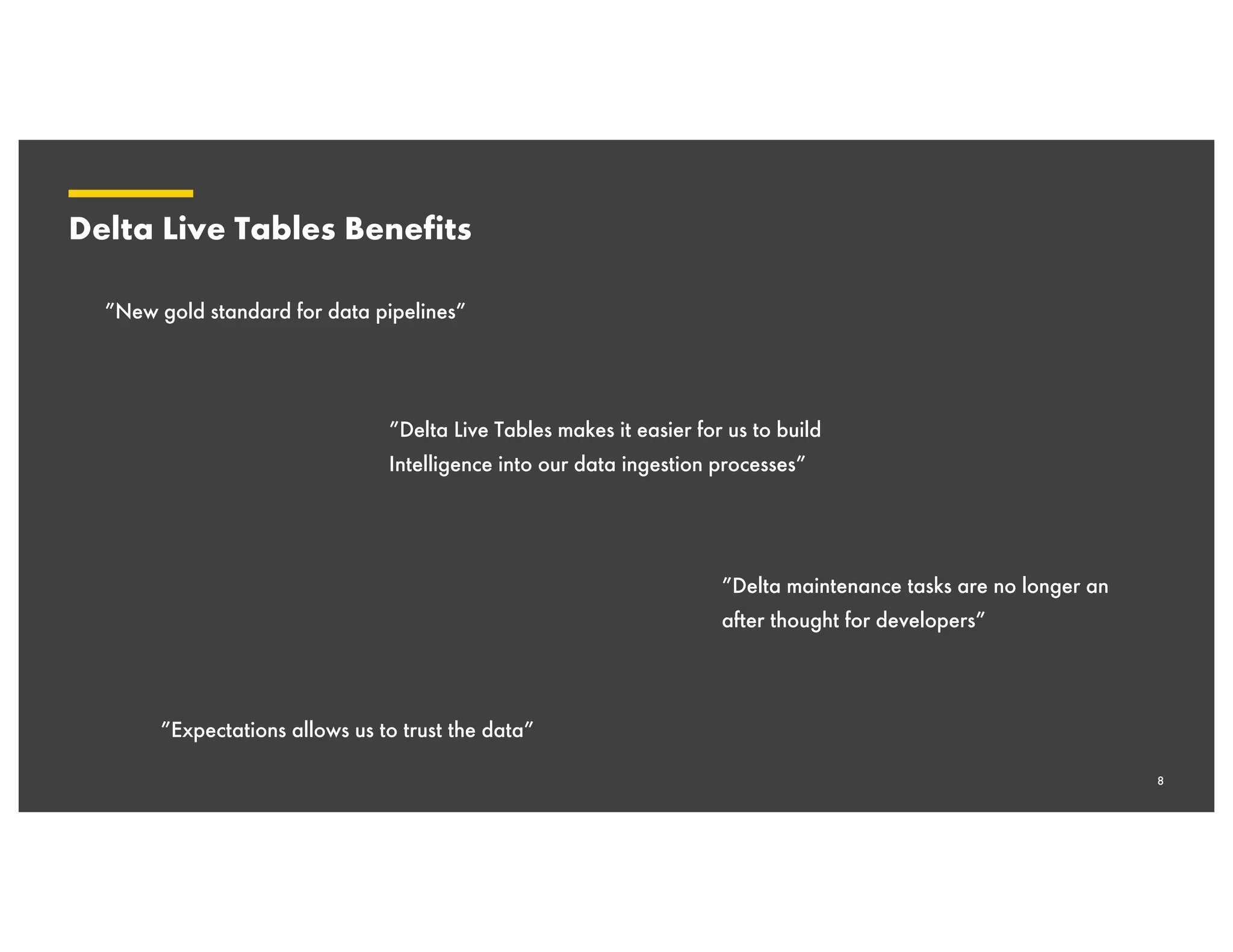 Introducing Delta Live Tables: Make Reliable ETL Easy on Delta Lake | PDF