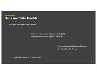 Introducing Delta Live Tables: Make Reliable ETL Easy on Delta Lake | PDF