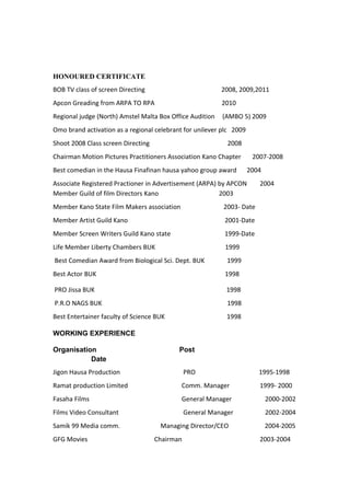 UPDATED MIKAIL ISAH BIN HASSAN RESUMY | DOC