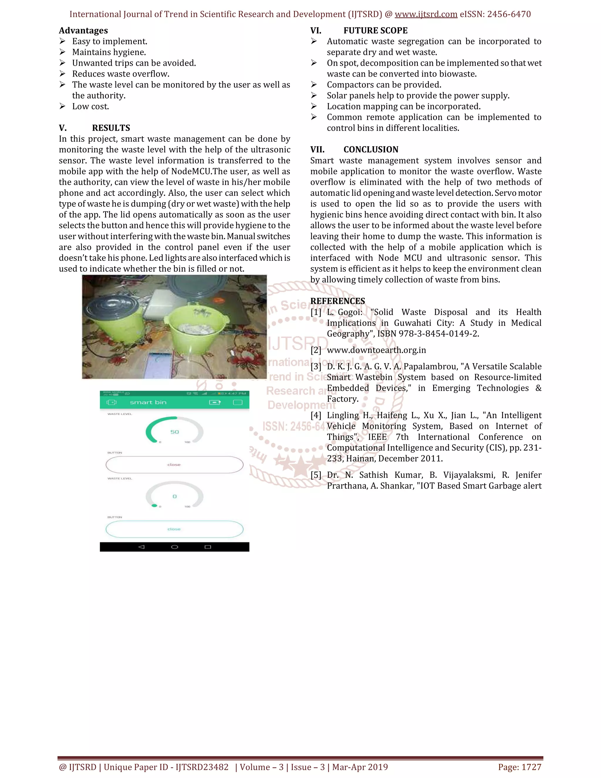 Smart Waste Management System | PDF
