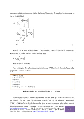 A Reflection of Euler’s Constant and Its Applications | PDF