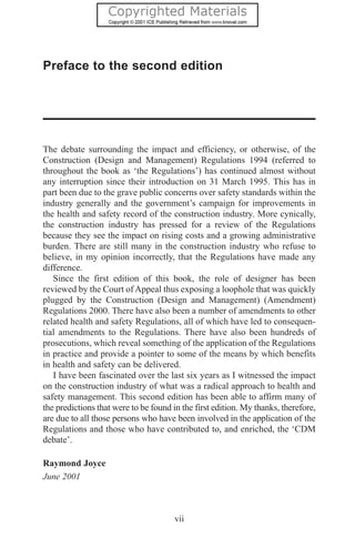 The construction design and management regulations 1994 explained 2nd ...