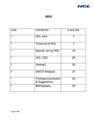 37110796 hcl-project-report | PDF