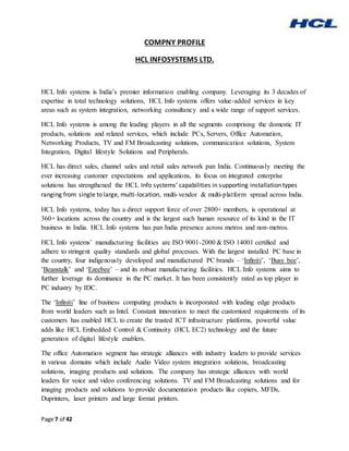 37110796 hcl-project-report | PDF