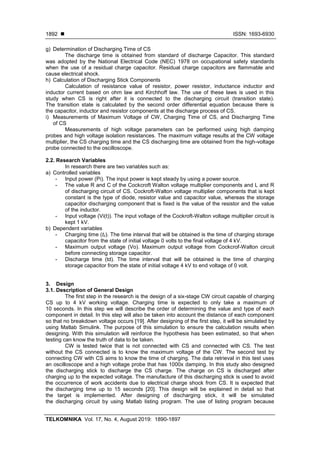 Plasma generator: design of six stage cockcroft-walton voltage ...