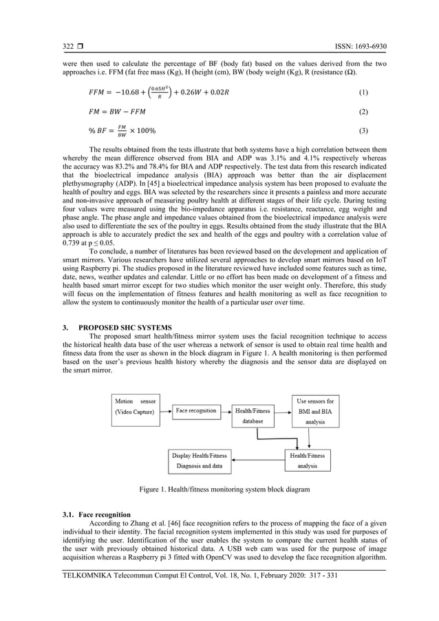 Smart health monitoring system using IoT based smart fitness mirror | PDF