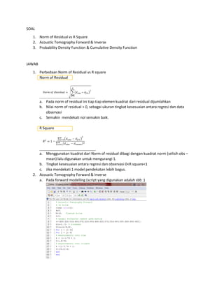 forward & inverse modelling | PDF