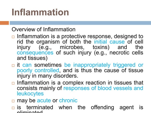 Inflammation and repair | PPTX | Blood Disorders | Diseases and Conditions