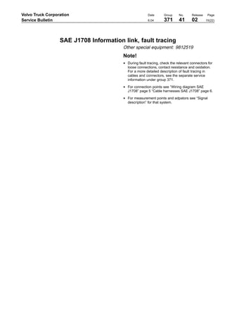 371 41 data links, fault tracing VOLVO V2.pdf