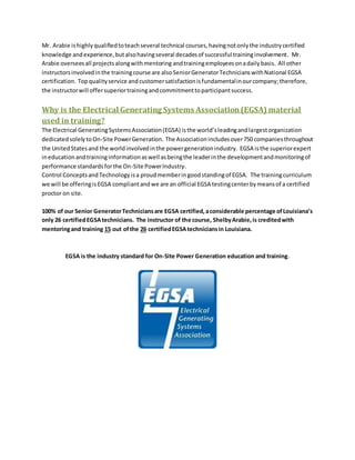 EGSA brochure1 | PDF