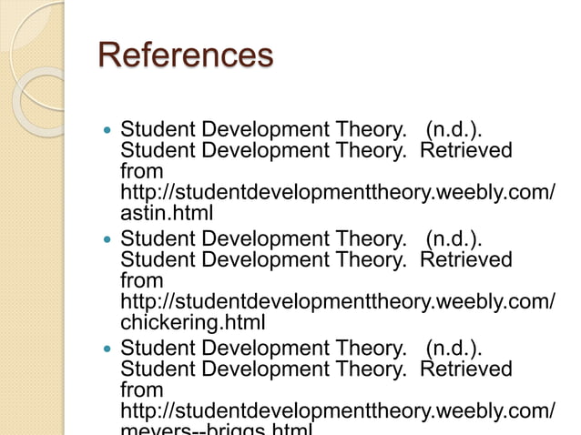Fox_EDU644_Student Development Theory | PPT