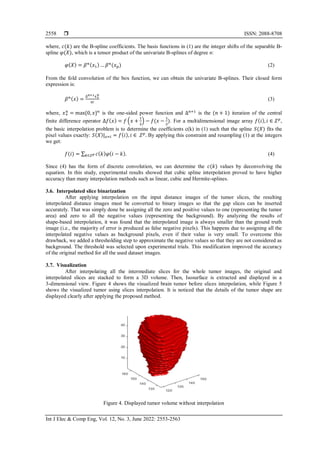 Brain tumor visualization for magnetic resonance images using modified shape-based interpolation ...