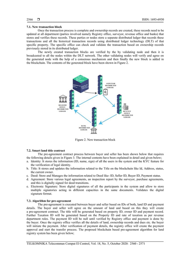 Blockchain-based framework for secure and reliable land registry system | PDF | Databases ...
