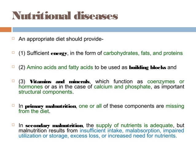 Nutritional diseases | PPT