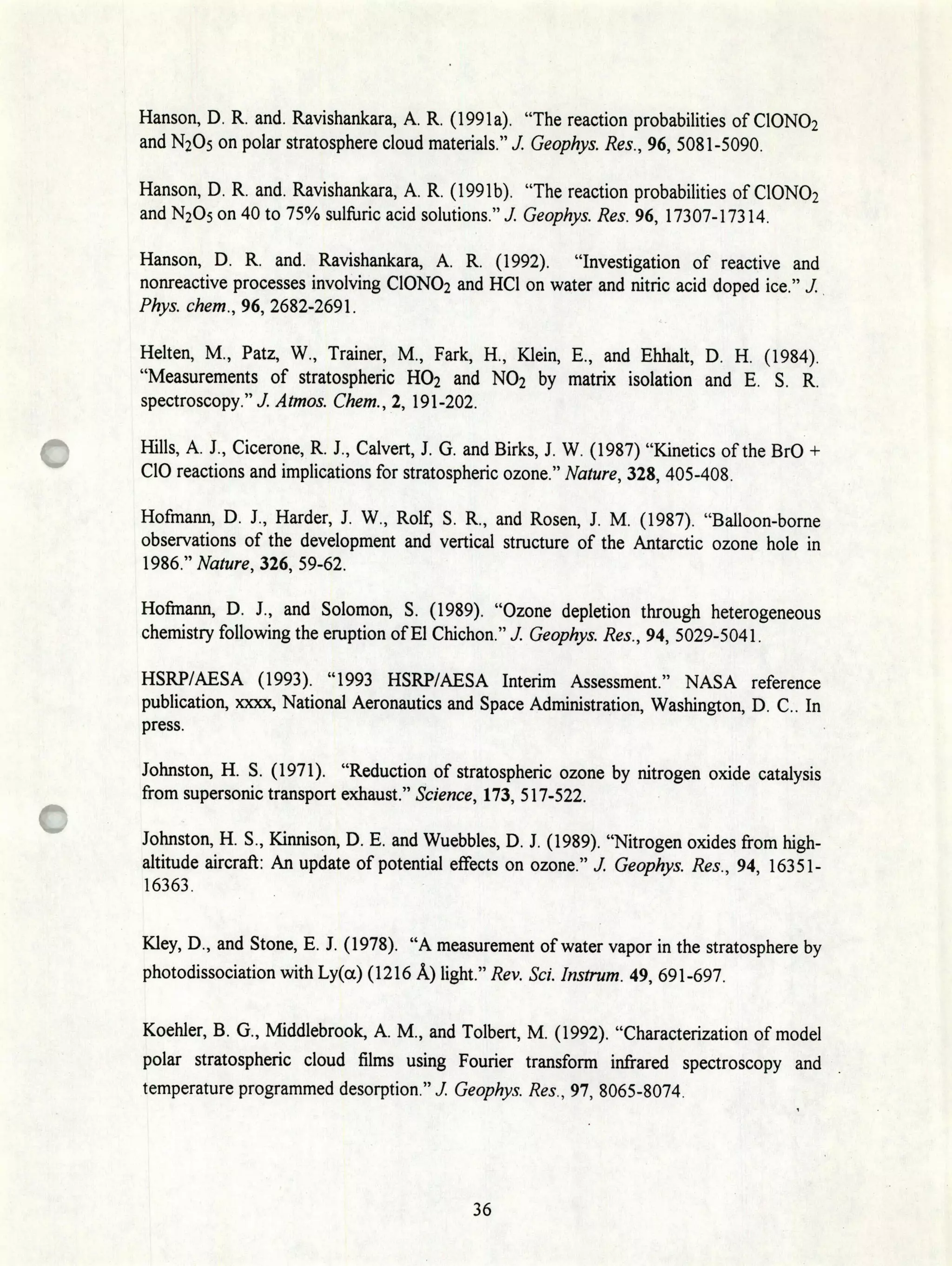 Stratospheric Pollution and Ozone Depletion | PDF
