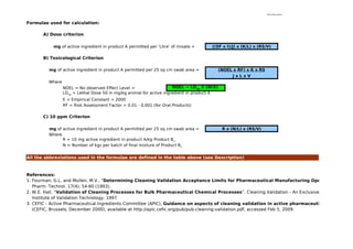 37212490 10994609-cleaning-validation-maco-swab-rinse-ovais | PDF