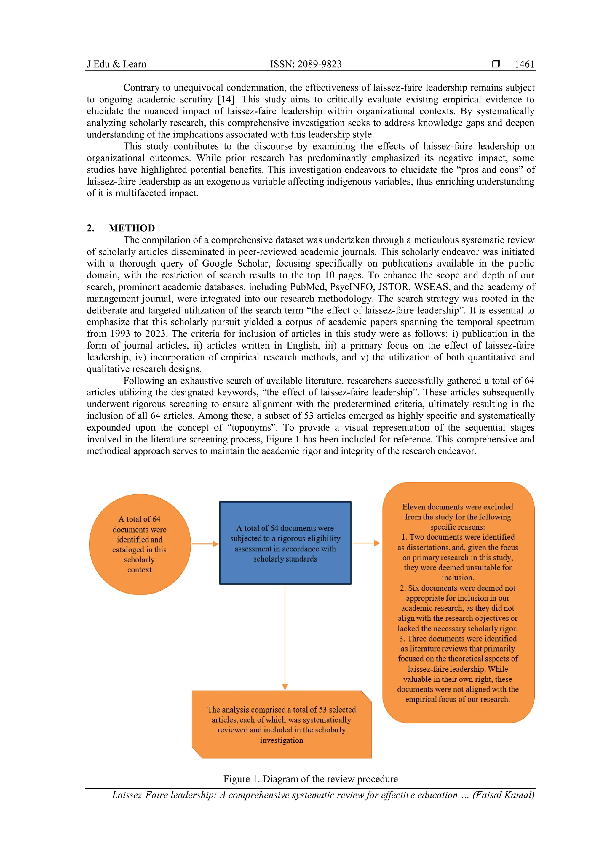 Laissez-faire leadership: a comprehensive systematic review for effective education practices | PDF