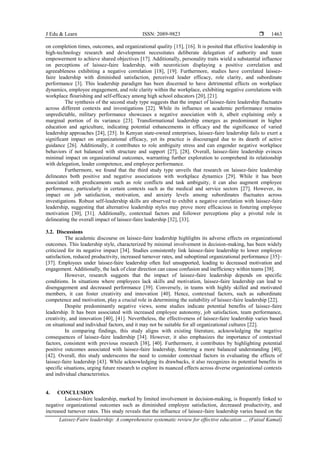 Laissez-faire leadership: a comprehensive systematic review for ...