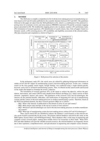 Artificial intelligence and internet of things in manufacturing decision processes | PDF