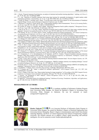 Detecting fraudulent financial statement under imbalanced data using neural network | PDF
