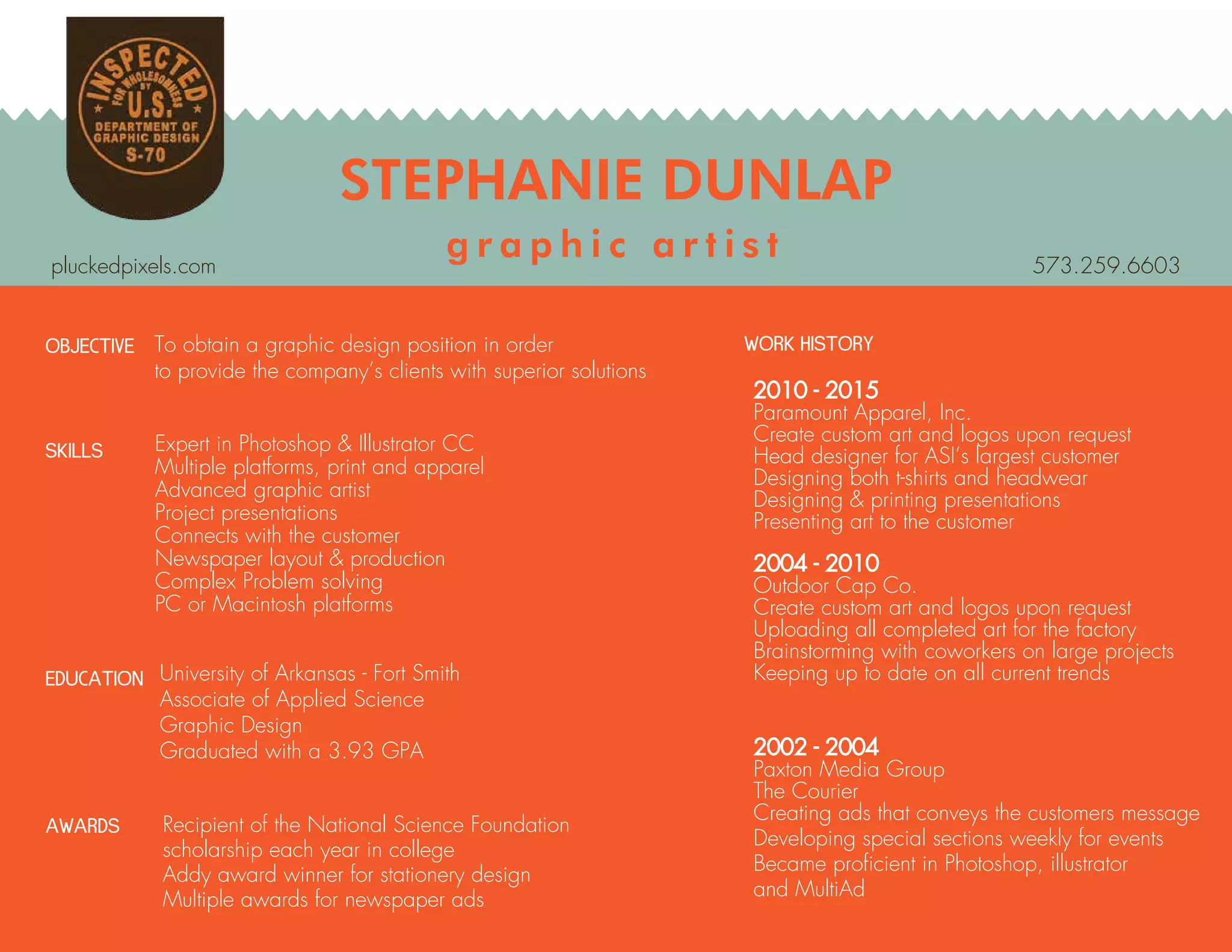 Stephanie Dunlap Resume3 | PDF