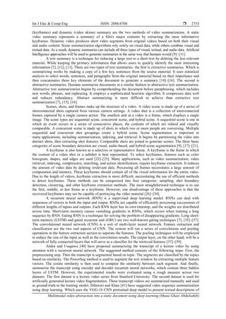 Multimodal video abstraction into a static document using deep learning | PDF