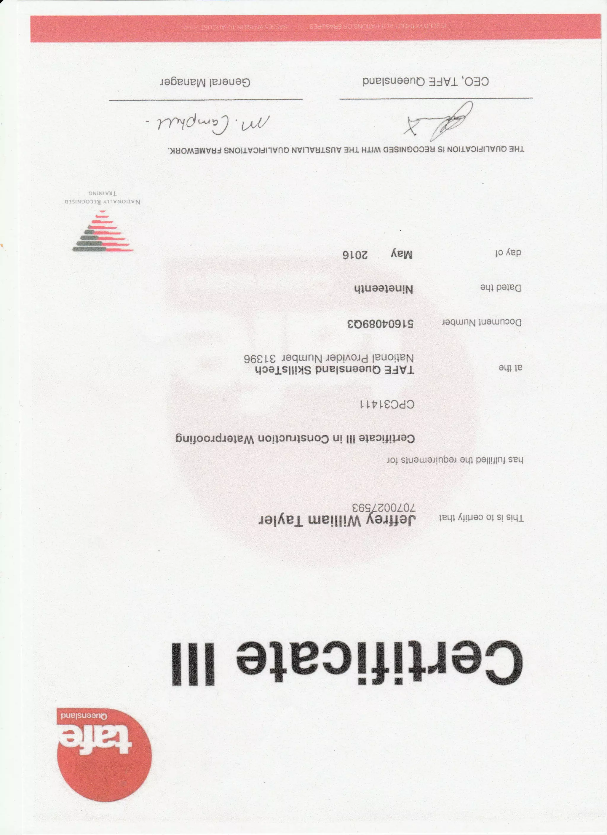 cert iii waterproofing | PDF