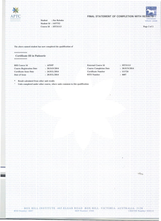 JCR - APTC Certificate | PDF
