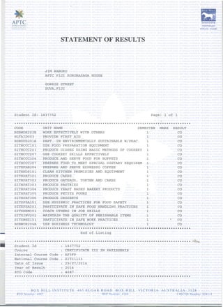 JCR - APTC Certificate | PDF