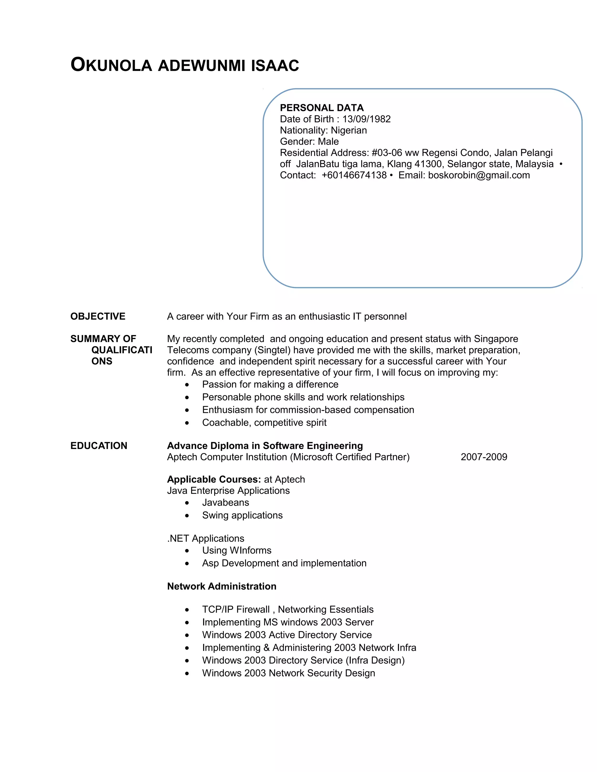 myresume 2 | PDF