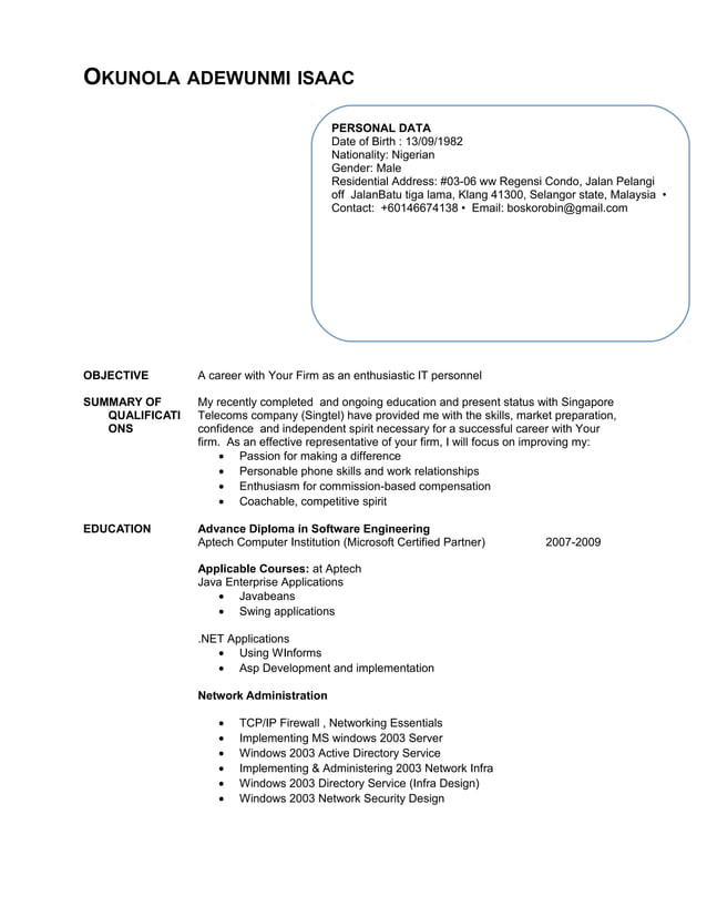 myresume 2 | PDF