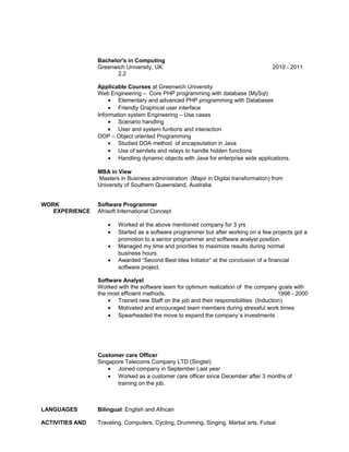 myresume 2 | PDF