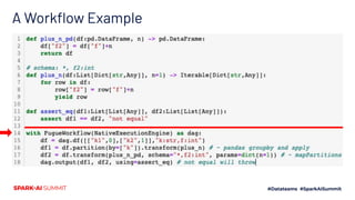 Fugue: Unifying Spark and Non-Spark Ecosystems for Big Data Analytics | PPT