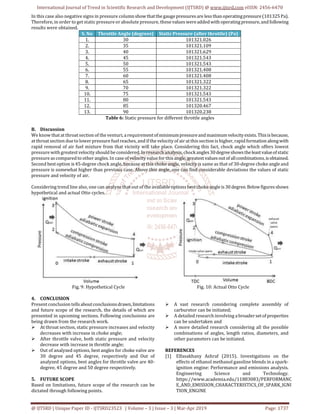 Modelling and Analysis of Spark Ignition Carburettor | PDF