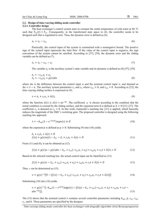 Time-varying sliding mode controller for heat exchanger with dragonfly algorithm | PDF