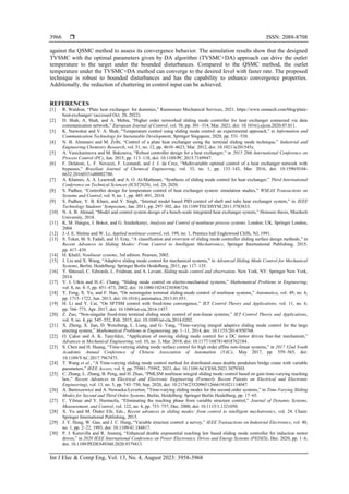 Time-varying sliding mode controller for heat exchanger with dragonfly algorithm | PDF