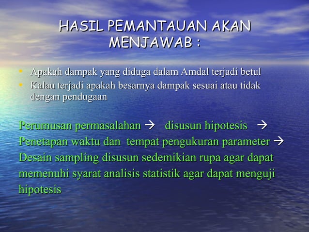 RKL dan RPL pengendali lingkungan hidup. | PPT