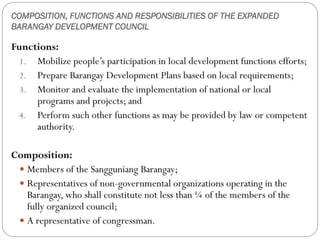 BBI or BARANGAY BASED ,BADAC, BPOC BDC12 | PPT