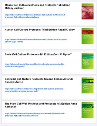 Plant Cell Culture Protocols 1st Edition Victor M. Loyola-Vargas | PDF