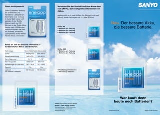 Sanyo eneloop Flyer | PDF