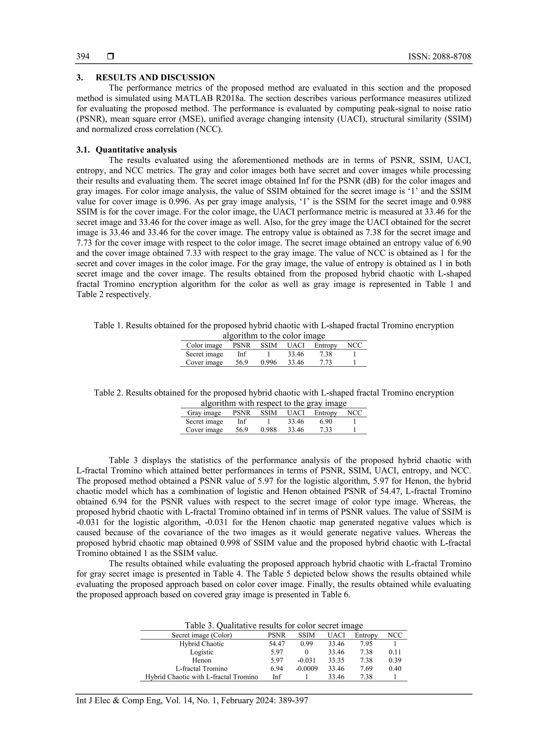 Hybrid chaotic map with L-shaped fractal Tromino for image encryption and decryption | PDF