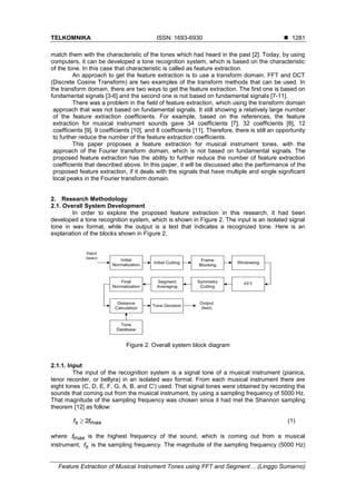 Feature Extraction of Musical Instrument Tones using FFT and Segment Averaging | PDF